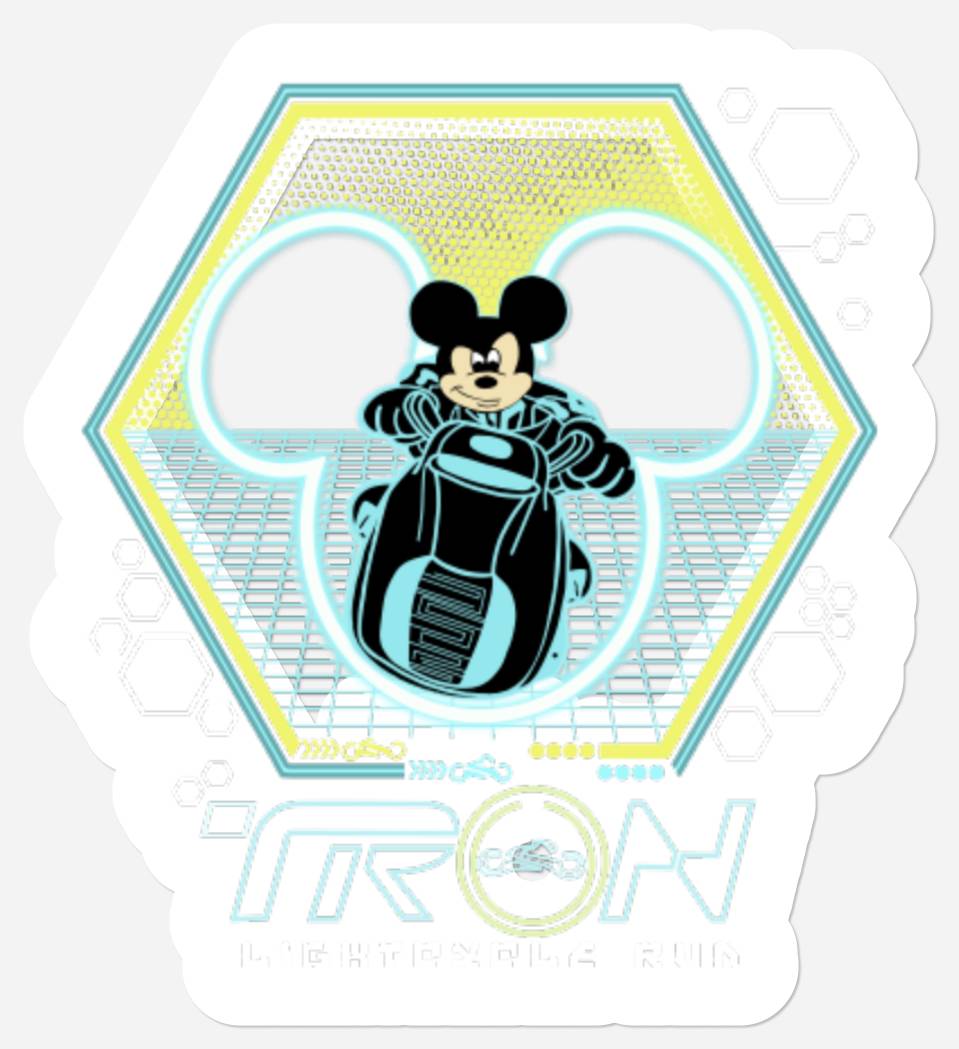Disney Tron Lightcylce Run Ride Stickers, Mickey Tron Bike, Disney Trip ...