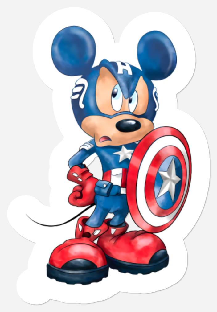 Superhero Mickey Stickers, Avengers Mickey Stickers, Captain America ...