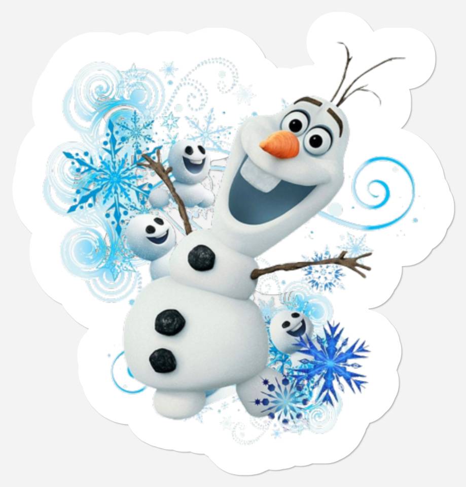 Olaf Christmas Stickers, Funny Olaf Stickers, Olaf Santa Stickers ...