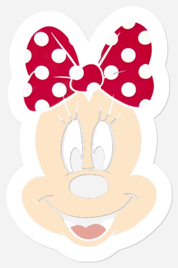 Disney Minnie Mouse Face Big Smile Stickers | ID 20773003 by ...