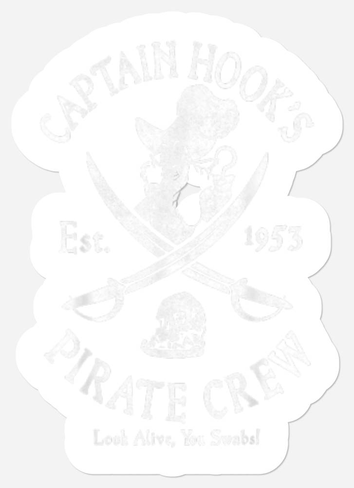 Disney Peter Pan Captain Hook Pirate Crew Est 19 Stickers | ID 20819714 ...