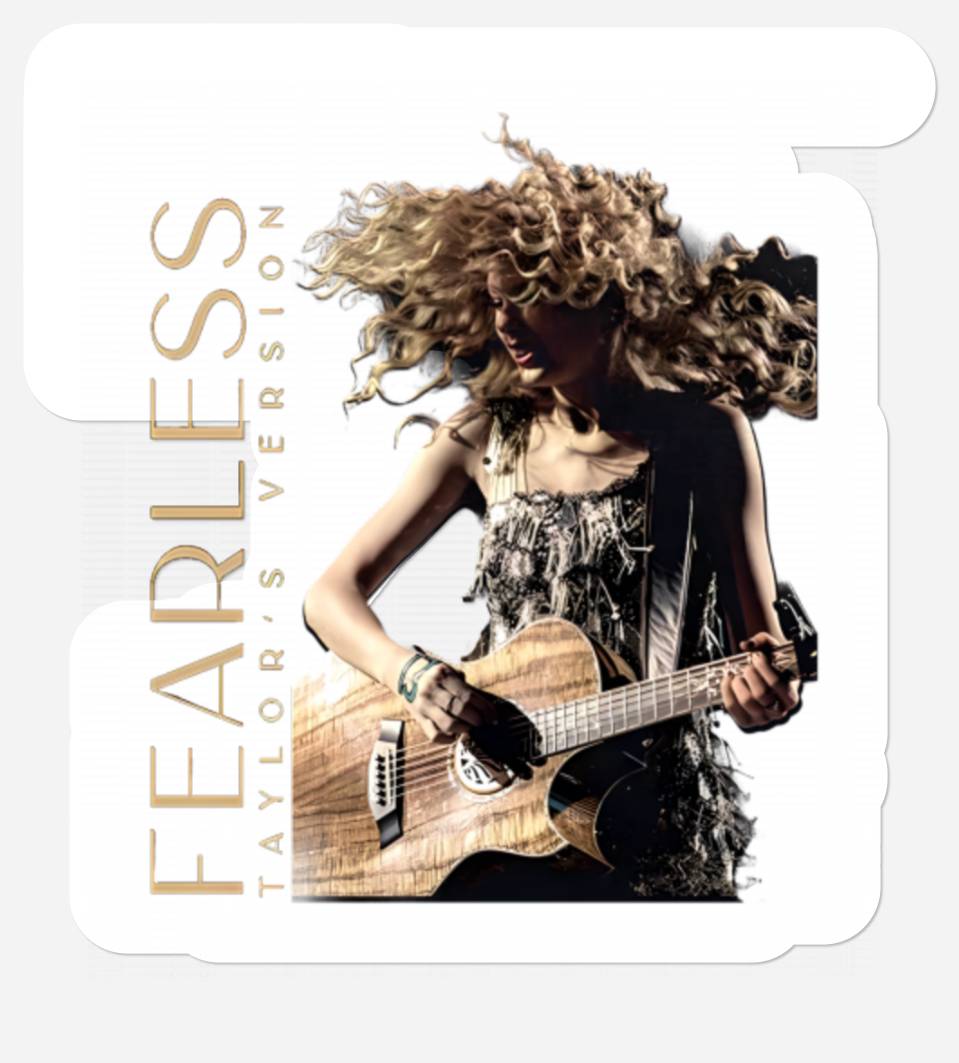 Retro Taylor Fearless Stickers, taylor version Fearless Debut Era ...