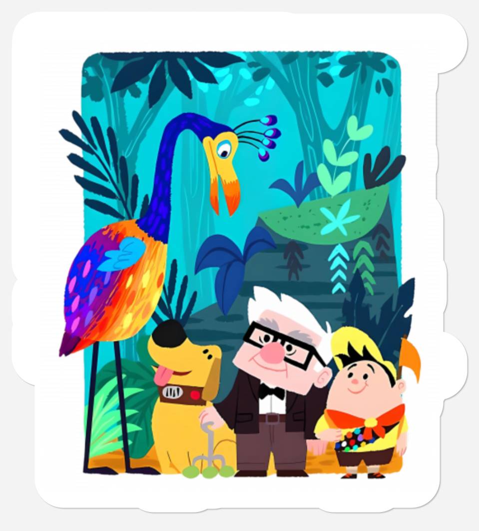 Disney Up Stickers, Disney Pixar Adventure Is Out There Matching | ID ...