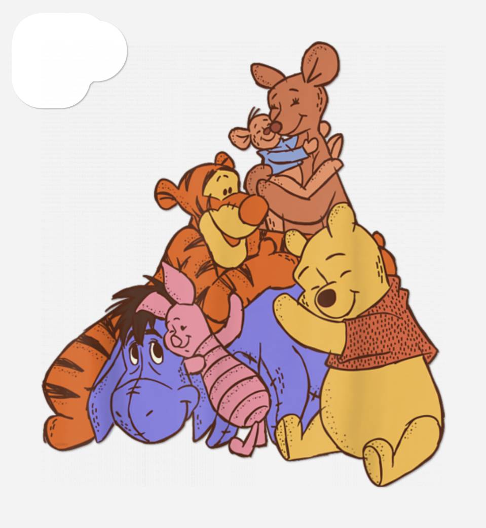 Disneyss Winnie The Pooh Hundred Acre Kanga Roo Group Hug Stickers | ID ...