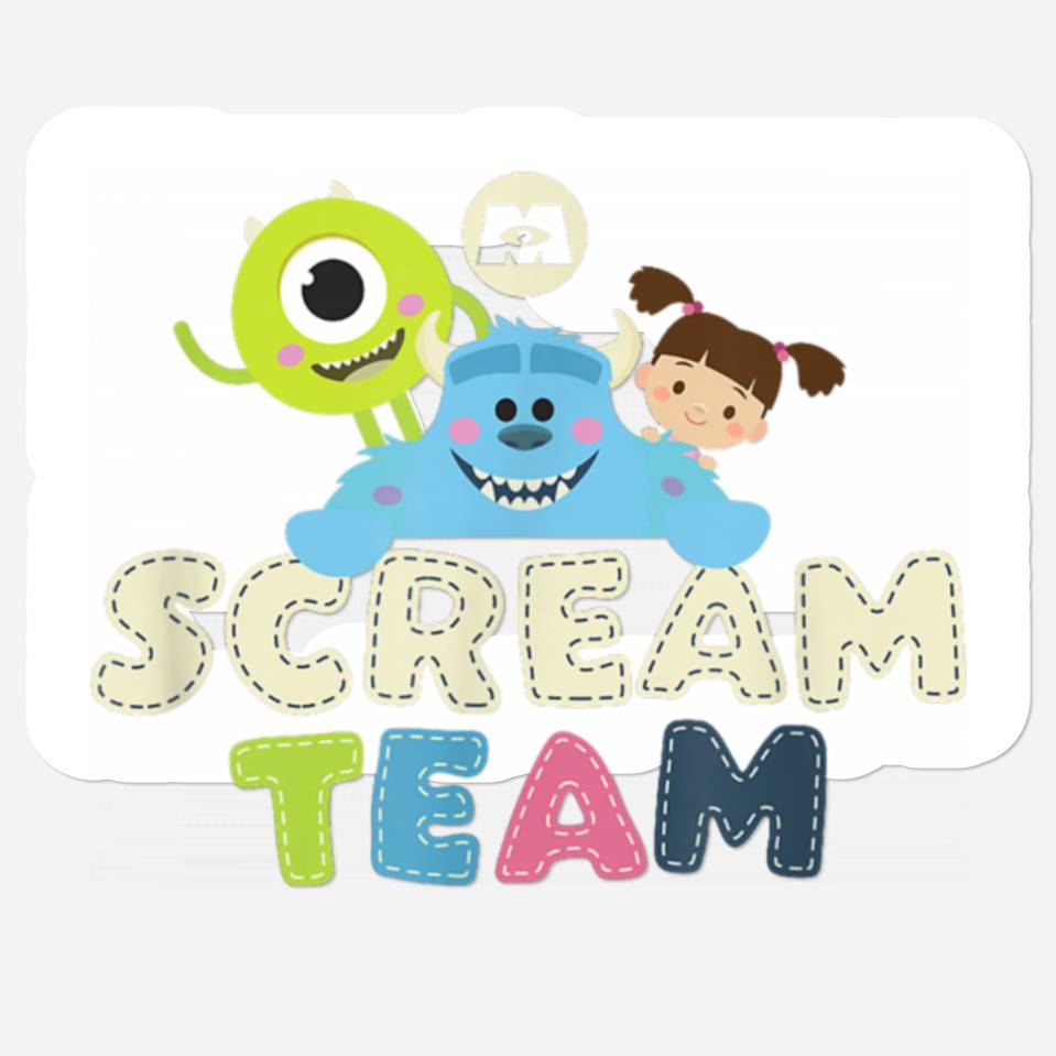 Disneyss Pixars Monsters Inc Scream Team Adorable Chibi Style Stickers ...