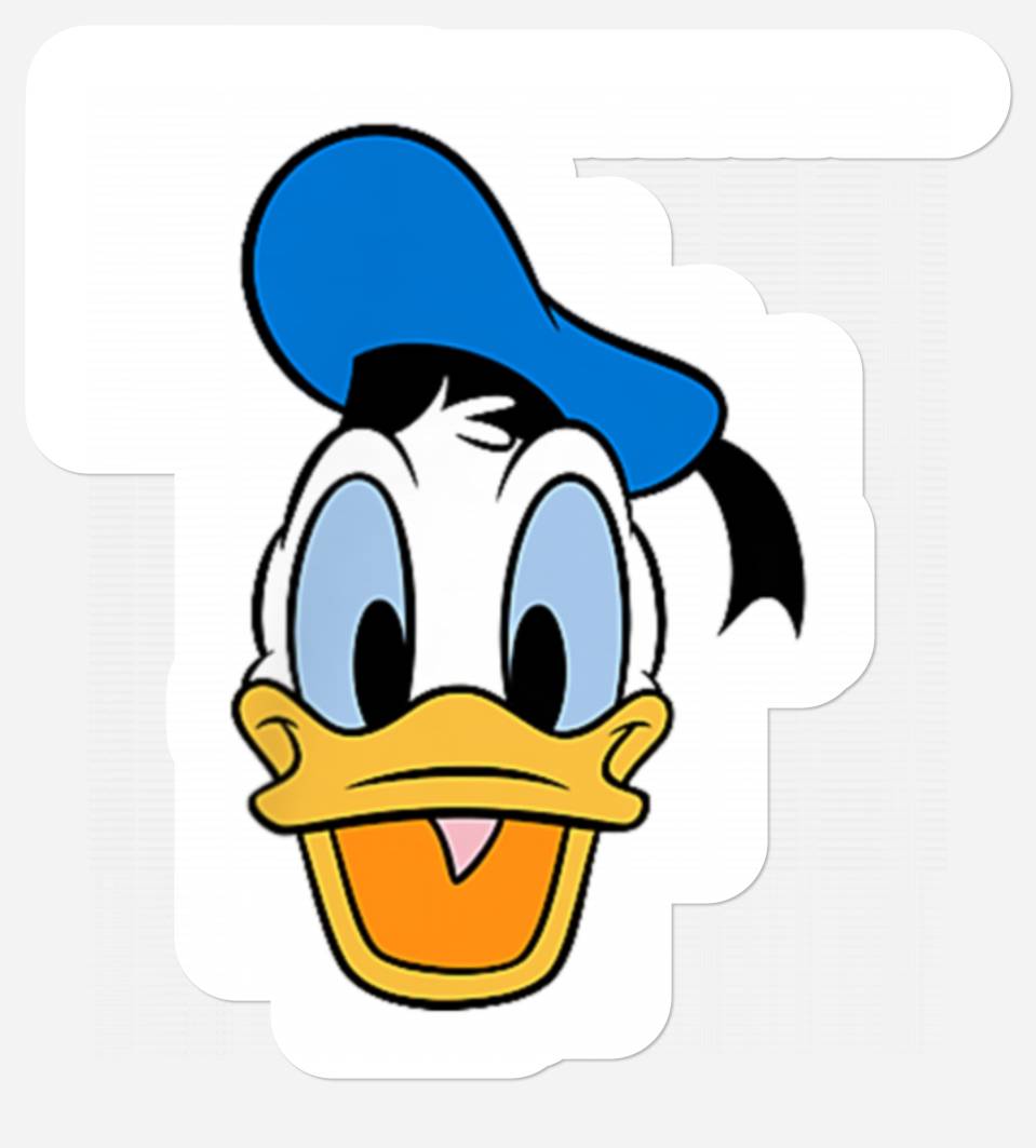 Disney Mickey And Friends Donald Duck Face Small Pocket Logo gifts ...