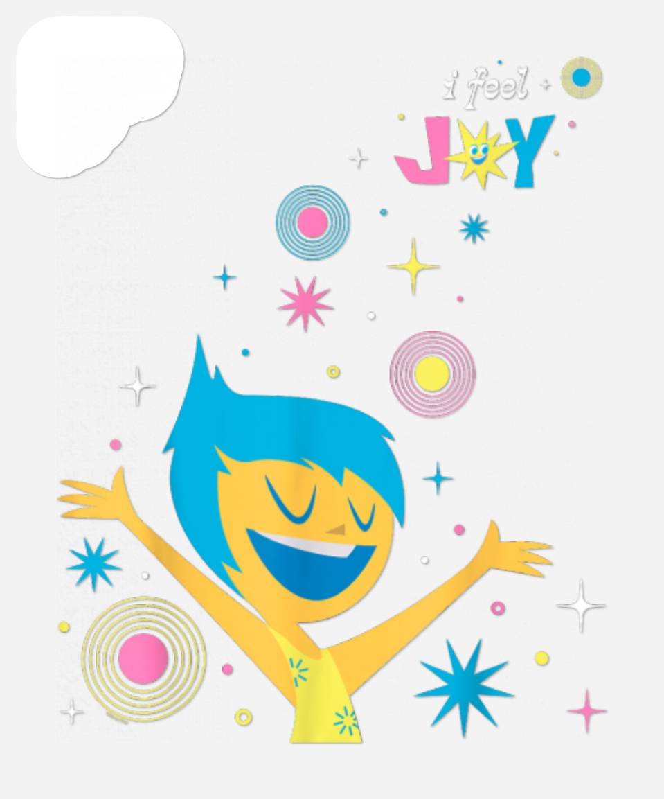 Disney And Pixars Inside Out 2 Happy Emotions I Feel Joy Stickers | ID ...