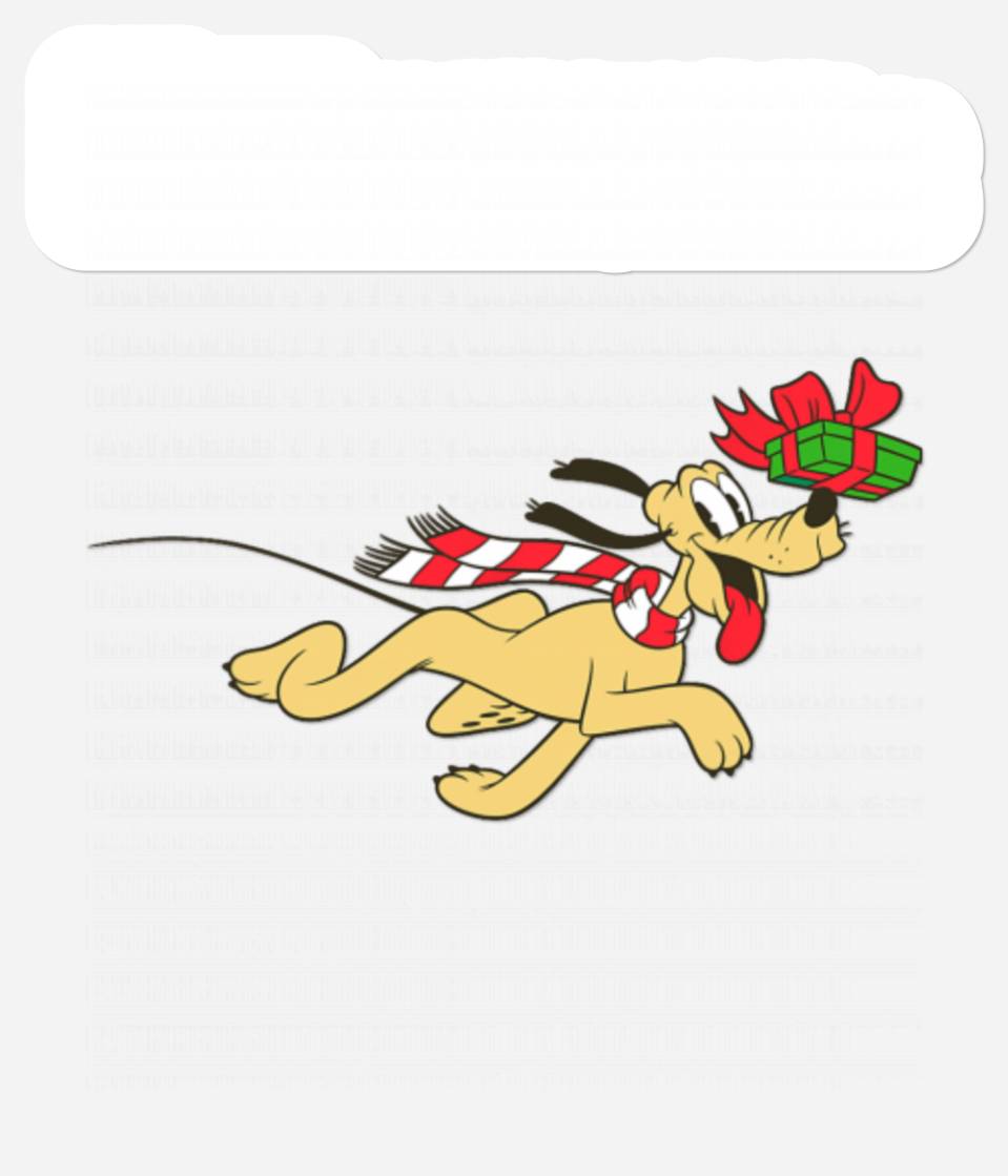 Disney Pluto Running Holiday Stickers | ID 21382487 by Deborah Thomas ...