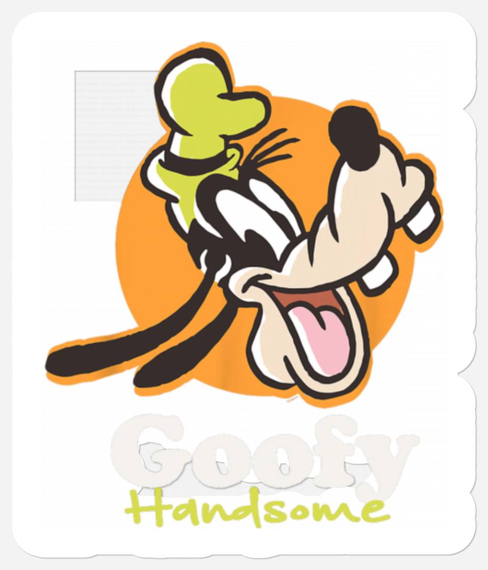 Disney Goofy Handsome Classic Funny Stickers | ID 21419561 by Irene Yu ...