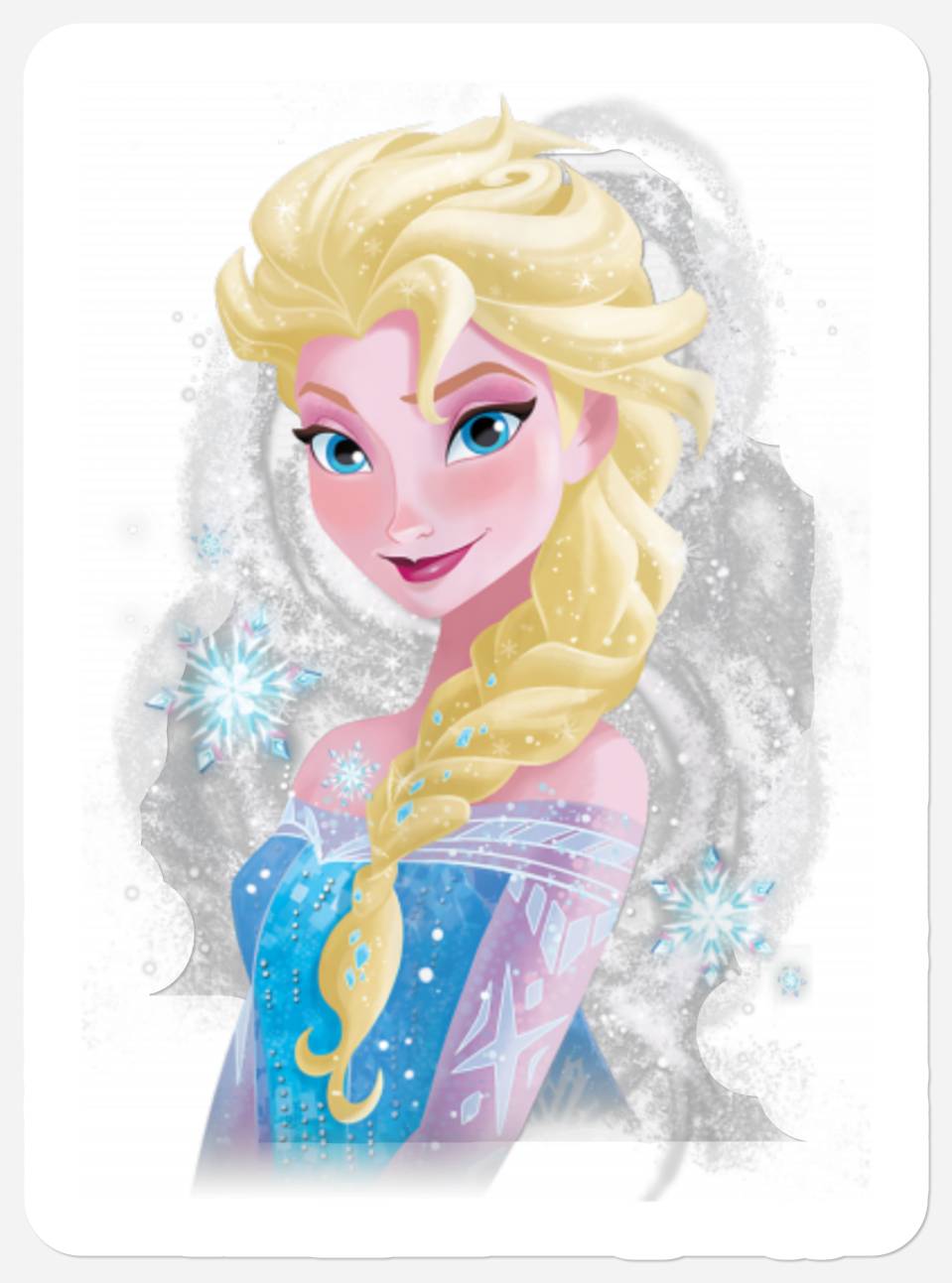 Disneyss Frozen Elsa Snowflake Swirls Princess Pose Stickers | ID ...