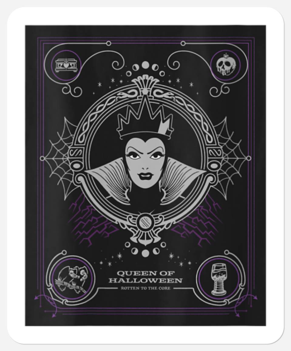 Womens Disney Villains Evil Queen Of Halloween 2024 Rotten To The Core ...