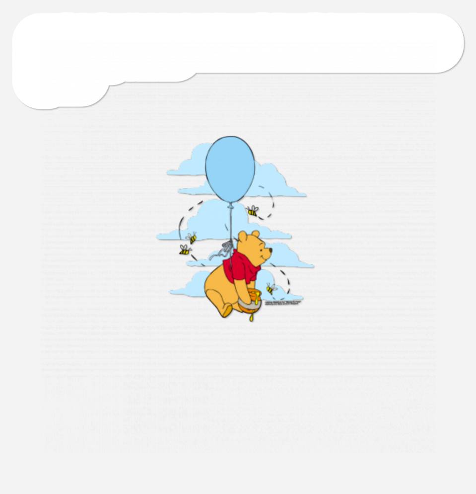 Disneyss Winnie The Pooh Floating Balloon Honey Pot Poster Stickers ...