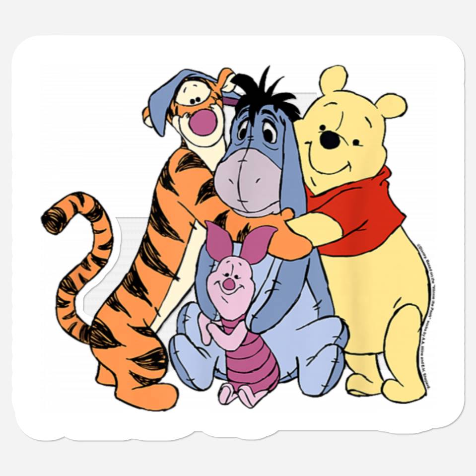 Disneyss Winnie The Pooh Group Hug Stickers | ID 21614058 by Chris ...