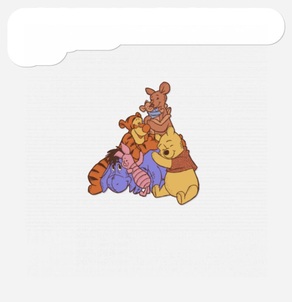 Disneyss Winnie The Pooh Hundred Acre Kanga Roo Group Hug Stickers | ID ...
