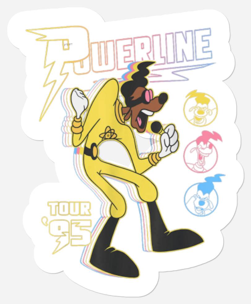 Disney A Goofy Movie Powerline Tour 95 Retro Neo Stickers | ID 21740359 ...