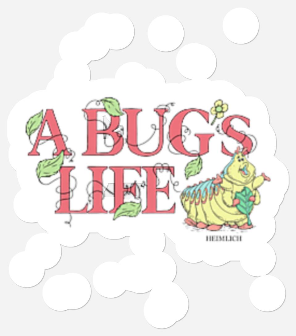 Disney Pixar A Bug's Life Iconic Heimlich Small Pocket Logo Stickers ...