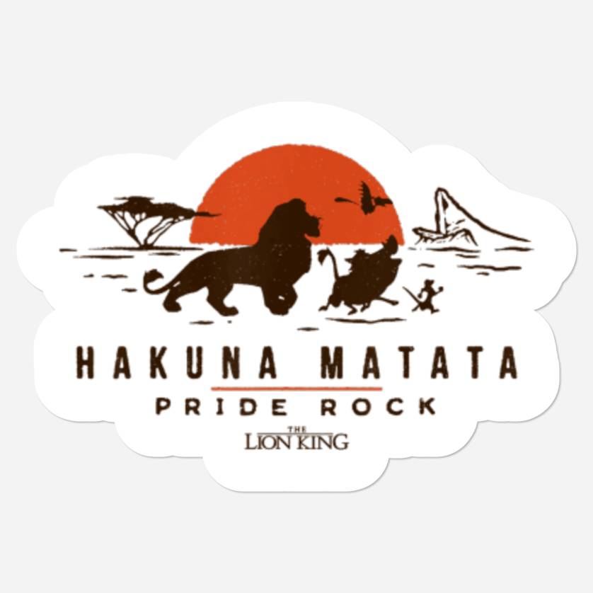 Disney Lion King Simba Pride Rock Sunset Graphic Stickers | ID 21792284 ...