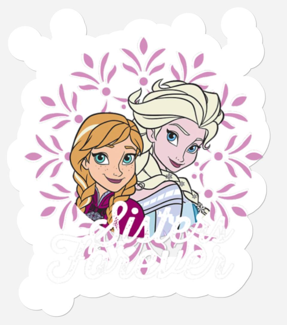 Disney Frozen Sisters Forever Anna And Elsa Stickers | ID 21770061 by ...