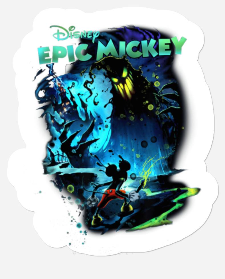 Disney Epic Mickey Shadow Blot Battle Poster Stickers | ID 21821888 by ...