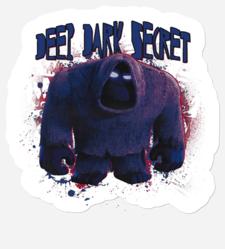 Disney Pixar Inside Out 2 Deep Dark Secret Splash Paint Logo Stickers ...