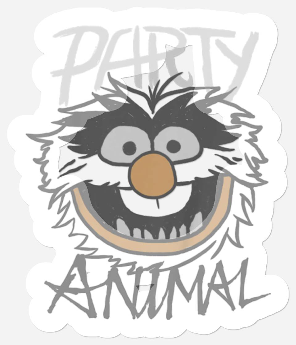 Disney The Muppets Party Animal Big Face Chest Poster Stickers | ID ...