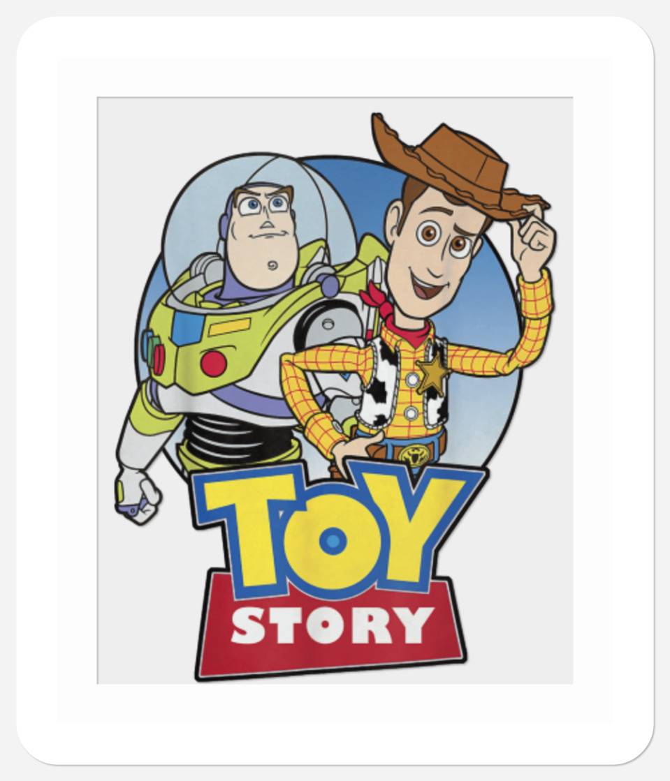 Disney Pixar Toy Story Buzz and Woody Movie Logo Stickers | ID 21834962 ...