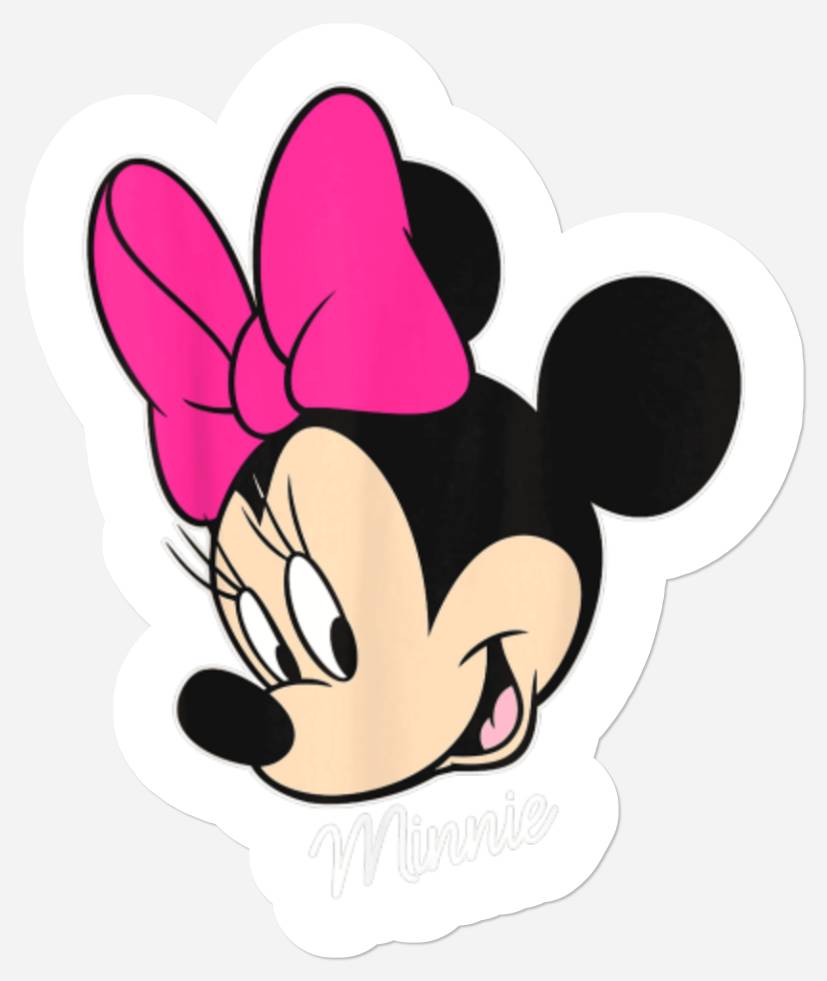 Disney Mickey And Friends Minnie Mouse Big Face Stickers | ID 21834522 ...