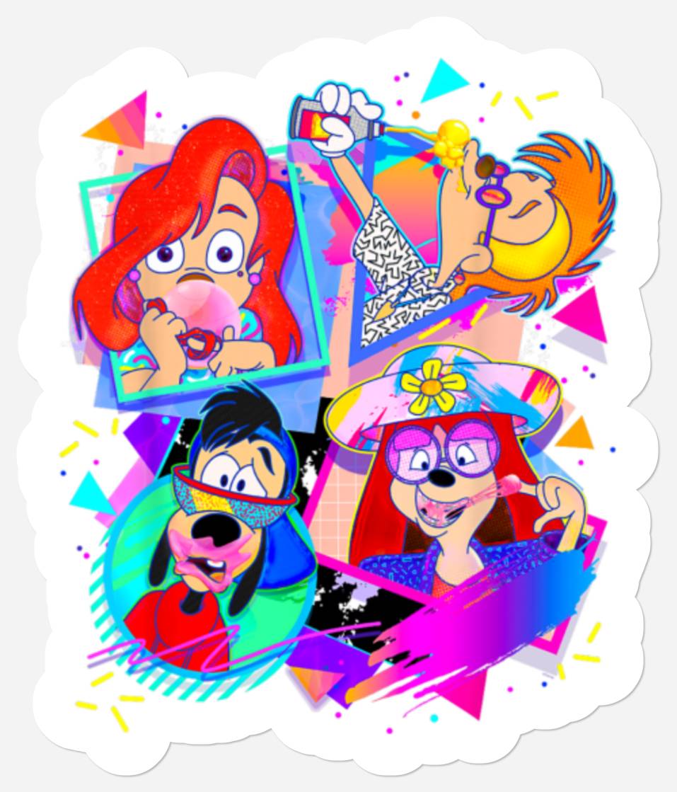 Disney A Goofy Movie Bubble Gum Retro Nineties Stickers | ID 21845392 ...
