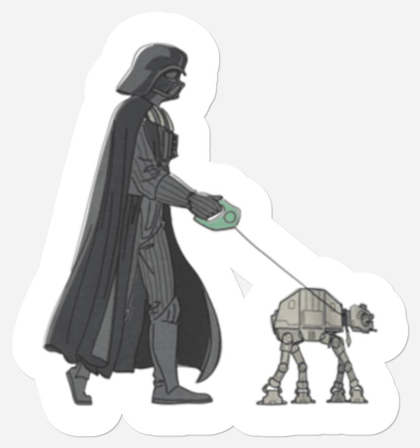 Star Wars Darth Vader ATAT Walker Disney Stickers | ID 21856837 by ...