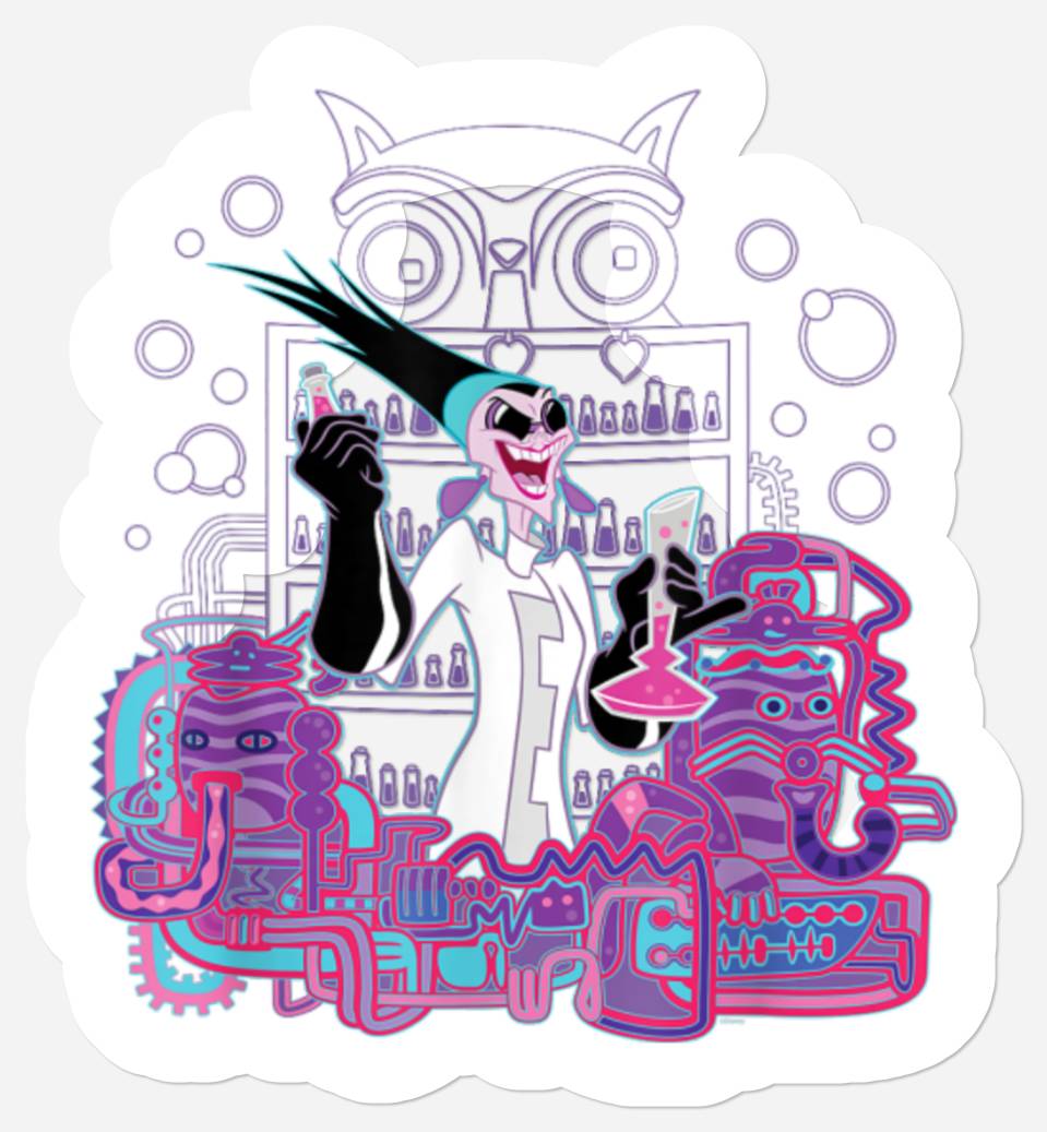 Disney Villains Yzma The Emperors New Groove Secret Lab Stickers | ID ...