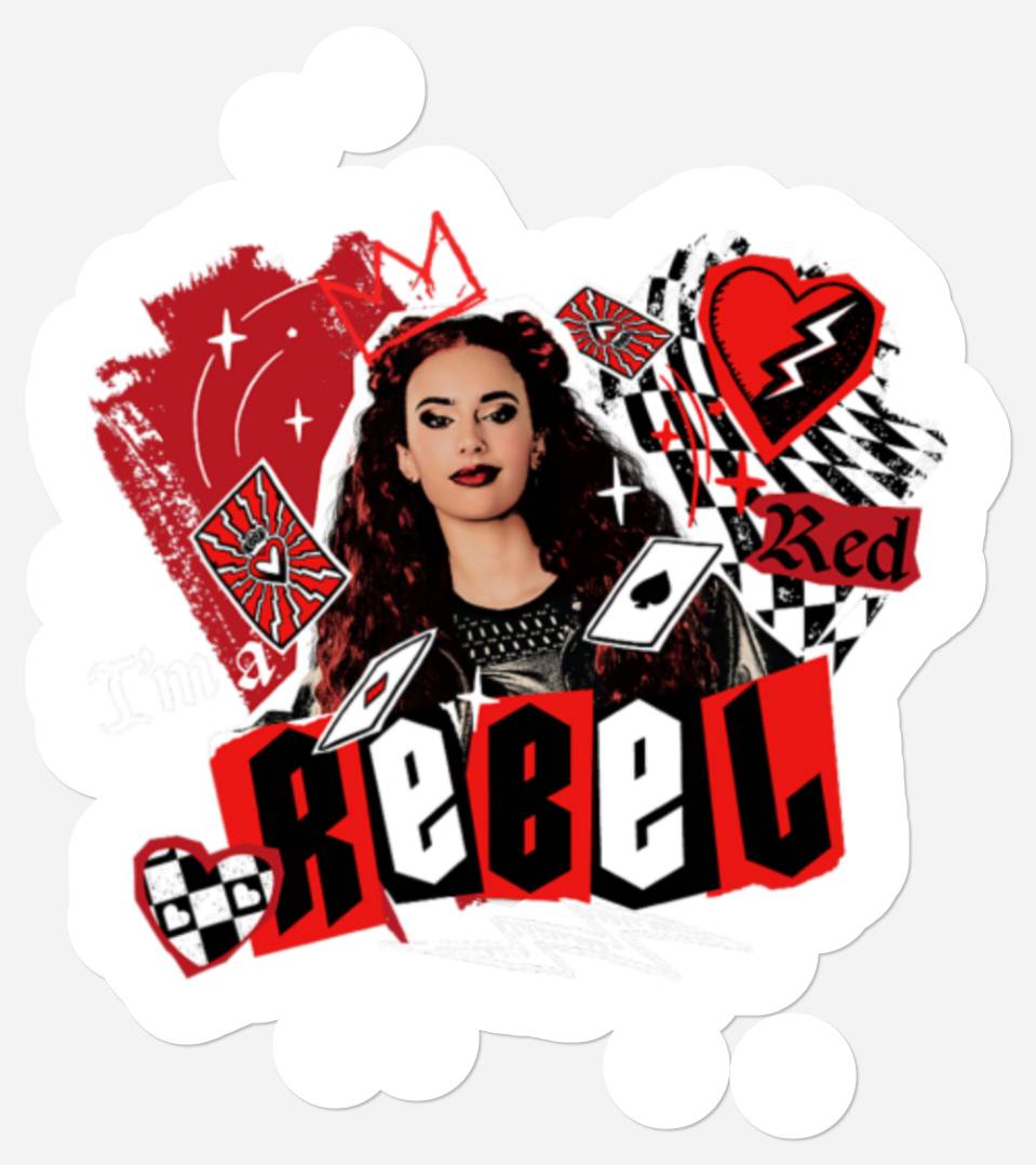 Disney Descendants The Rise Of Red I'm A Rebel Stickers | ID 21866806 ...