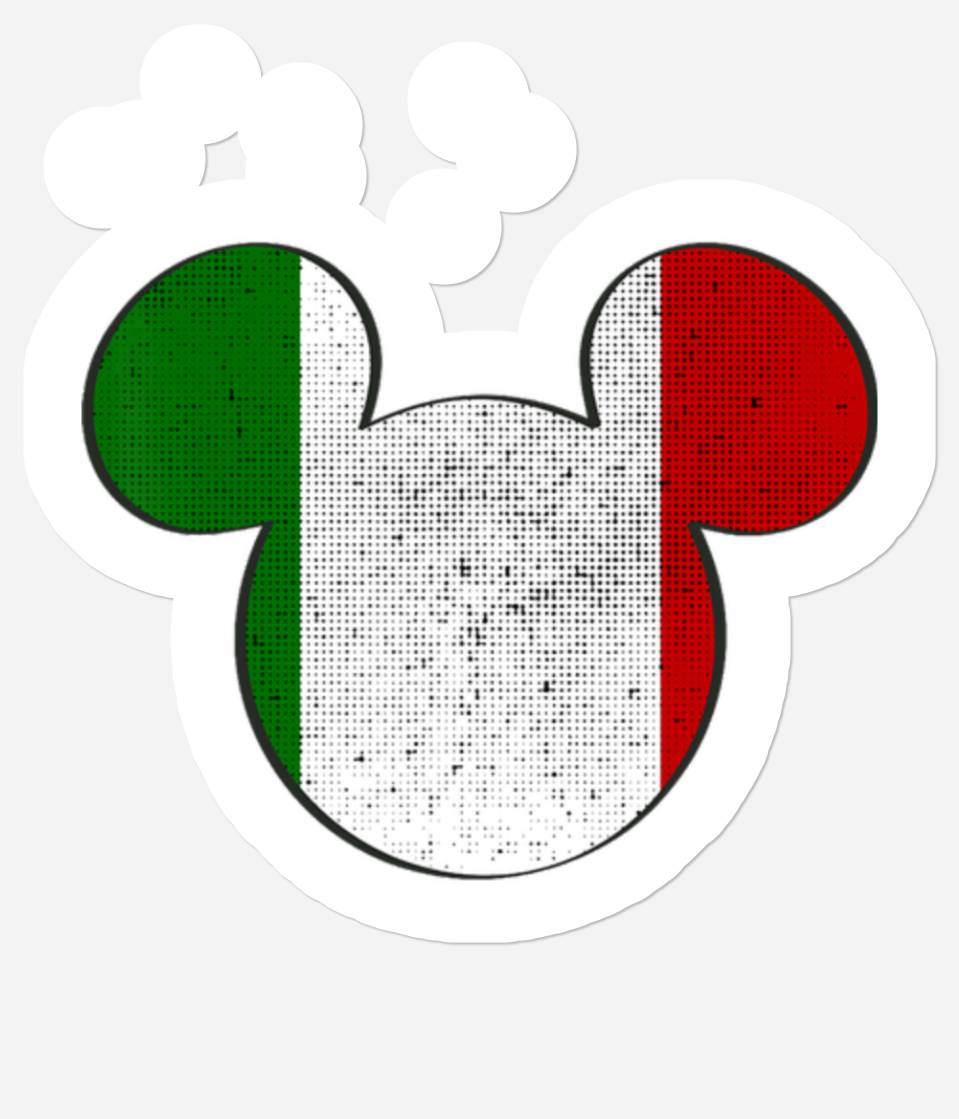 Disney Mickey Mouse Logo Italy Flag Fill Stickers | ID 21910162 by Kawa ...
