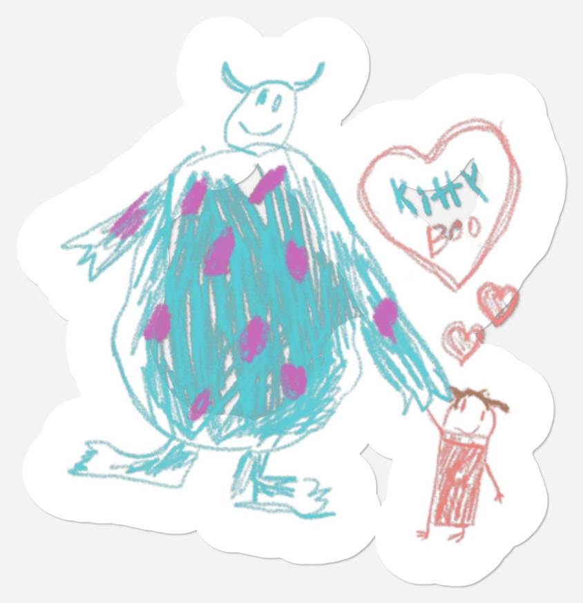 Disney and Pixars Monsters Inc Sulley Kitty and Stickers | ID 21929926 ...