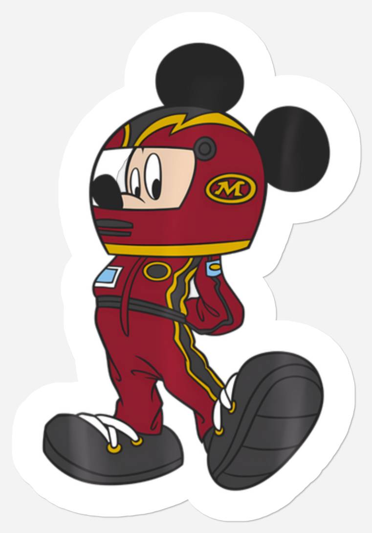 Disney Mickey Mouse Race Car Driver Outfit Stickers | ID 22156745 by ...