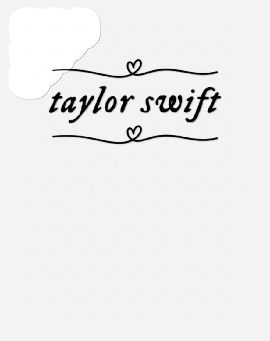 Taylor Heart BlackType : The Eras Tour Taylor Merch, Taylor Version ...