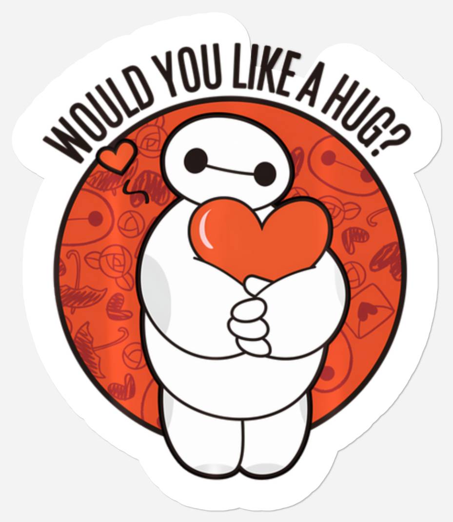 Disney Big Hero 6 Baymax Hug Valentine'S Stickers | ID 22190428 by ...