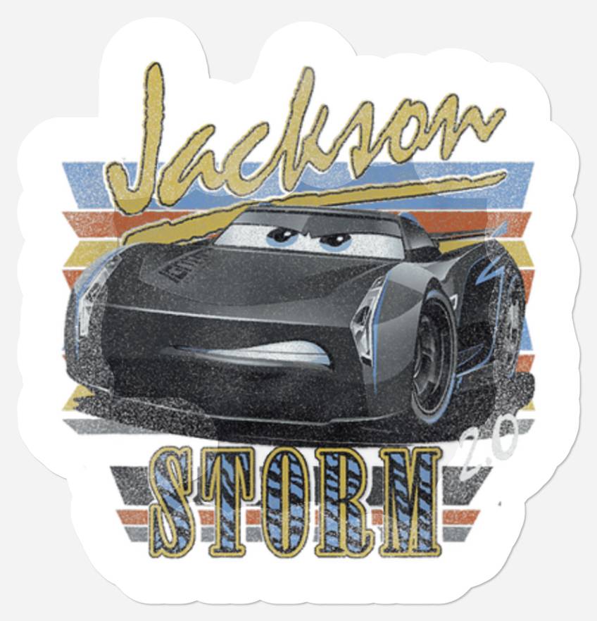 Disney Pixar Cars 3 Jackson Storm 20 Distressed Stickers | ID 22249880 ...