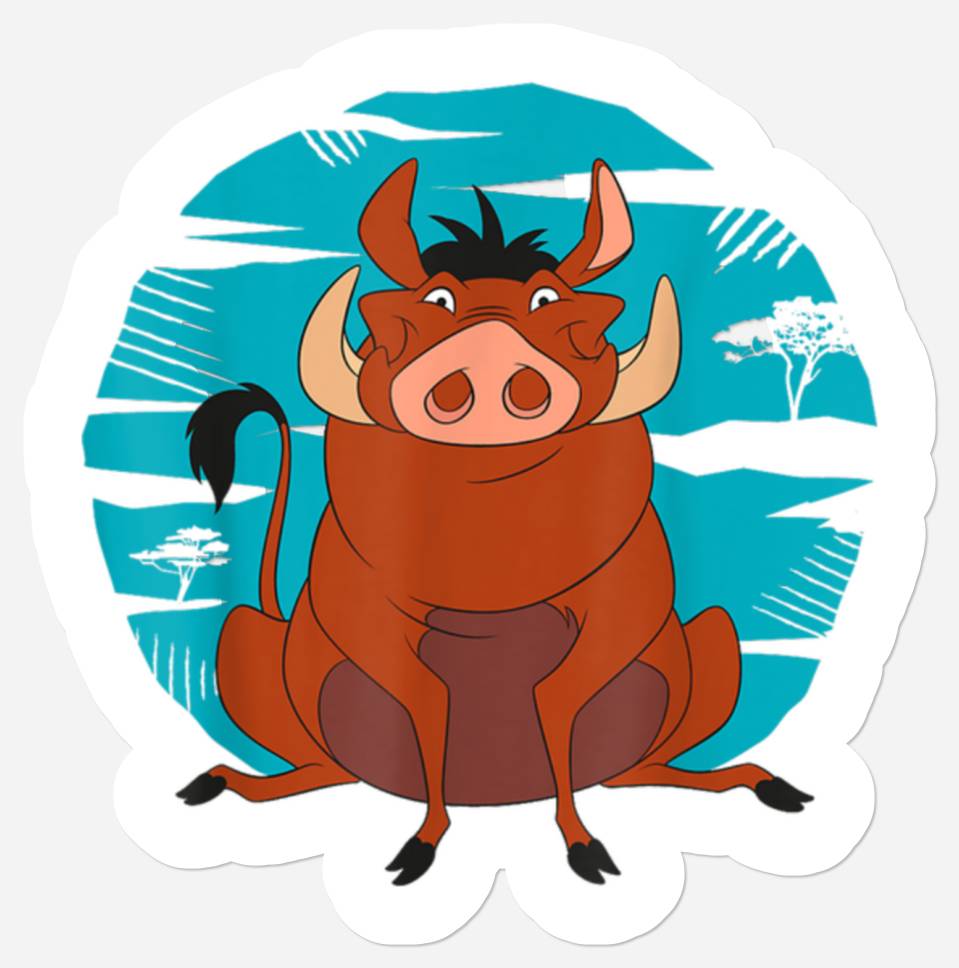 Disneyss The Lion King Happy Pumbaa Stickers | ID 22260274 by Gustavo ...