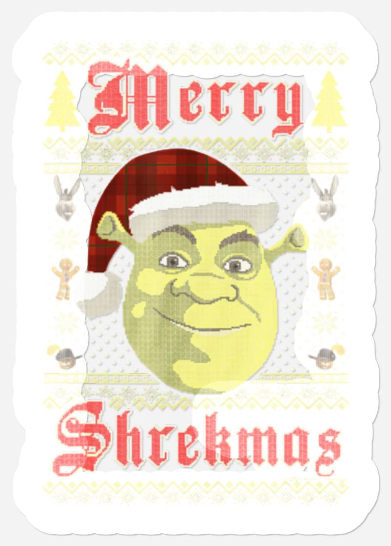 Shrek Merry Shrekmas Ugly Sweater Style Christmas 2: Shrek Same Swamp ...