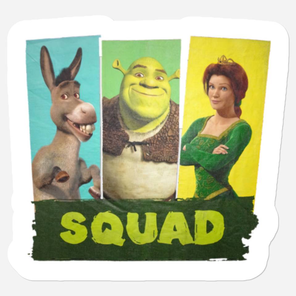 Shrek Squad Dreamworks Animation Movie Prom : Shrek Same Swamp Forever ...