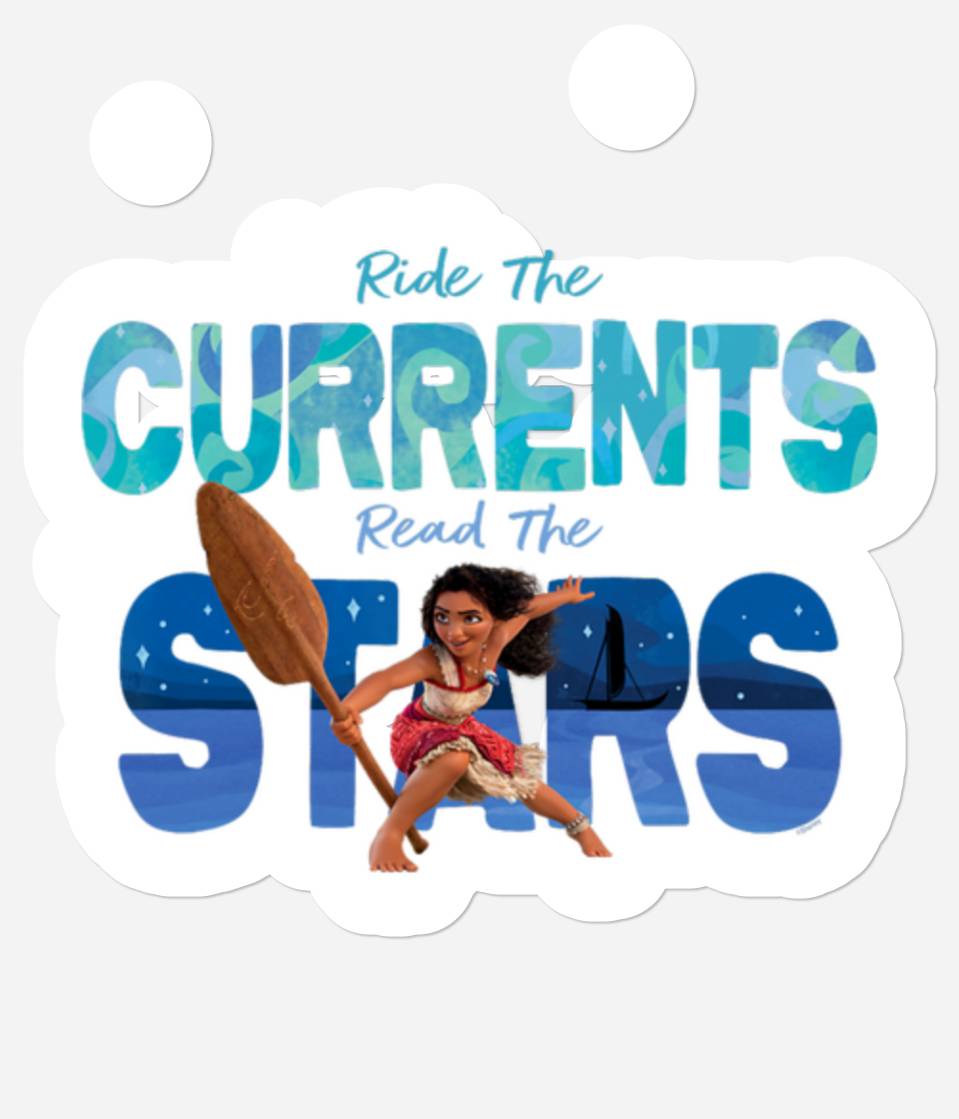 Disney Moana 2 Wayfinder Ride the Currents Read the Stars Stickers | ID ...