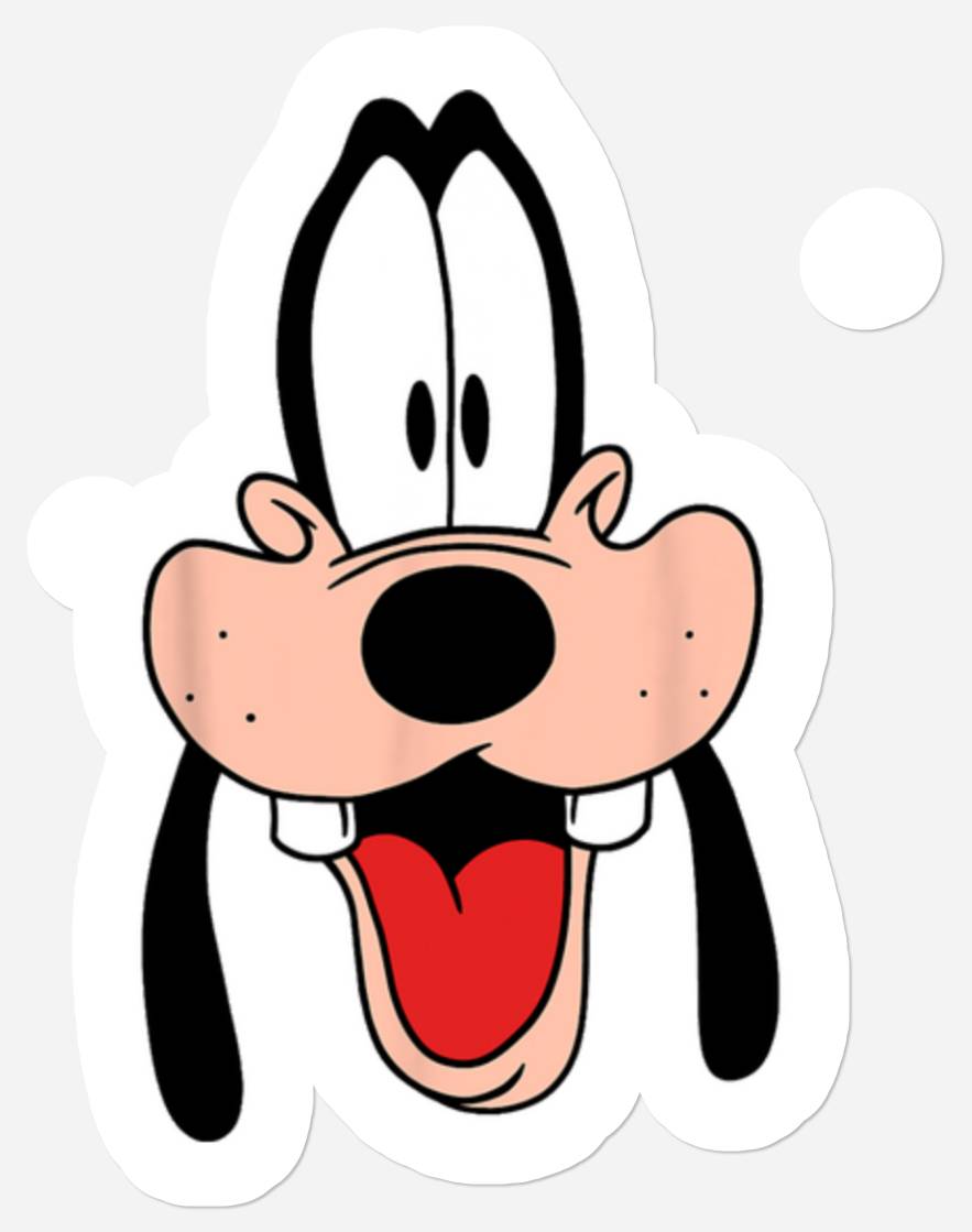 Disney A Goofy Movie Goofy Big Face Stickers | ID 22705893 by ...