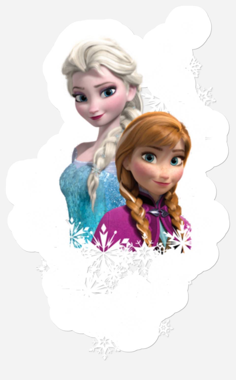 Disney Frozen Anna And Elsa Snowflakes Stickers | ID 22700177 by ...