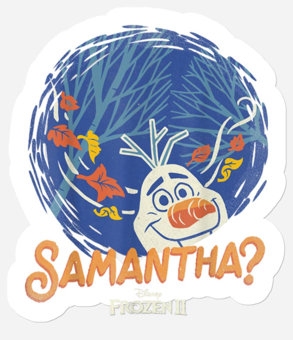 Disneys Frozen 2 Olaf Samantha Circle Portrait Stickers | ID 22714797 ...