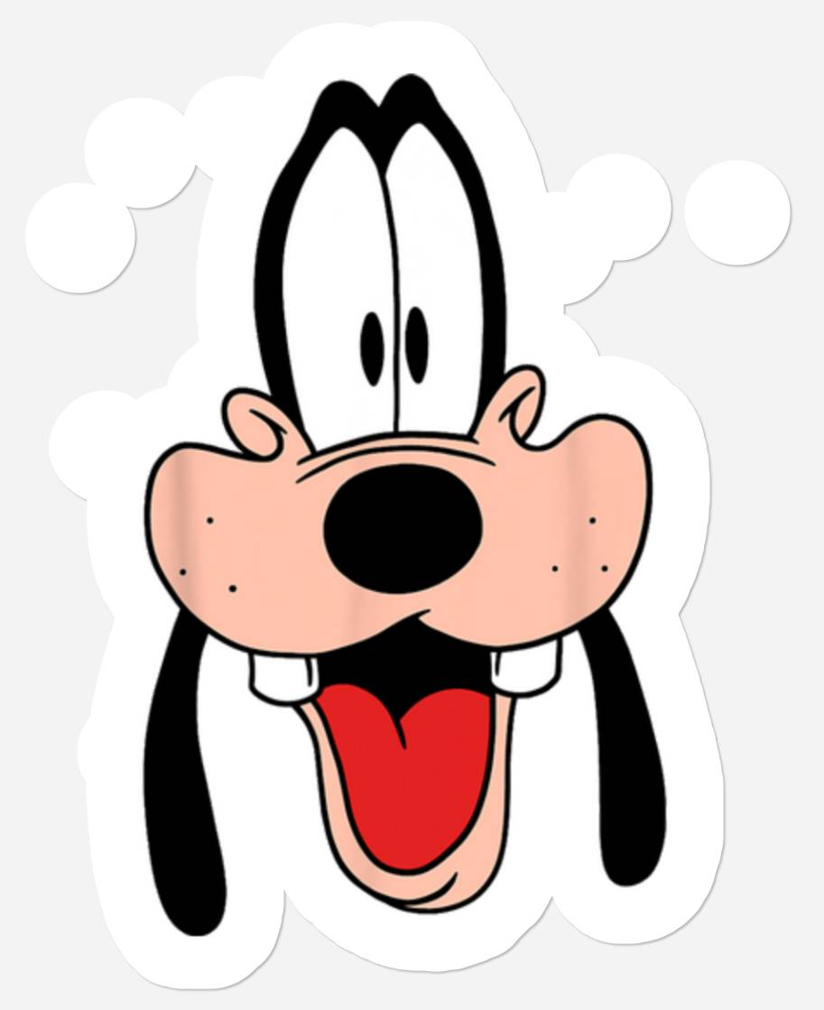 Disney A Goofy Movie Goofy Big Face Stickers | ID 22725445 by GirIs no ...