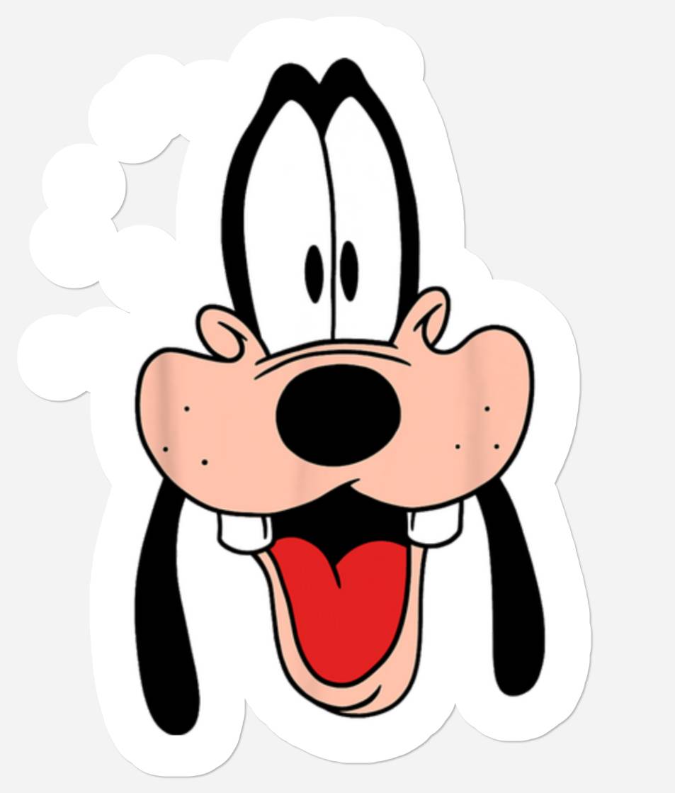 Disney A Goofy Movie Goofy Big Face Stickers | ID 22737836 by Maria ...