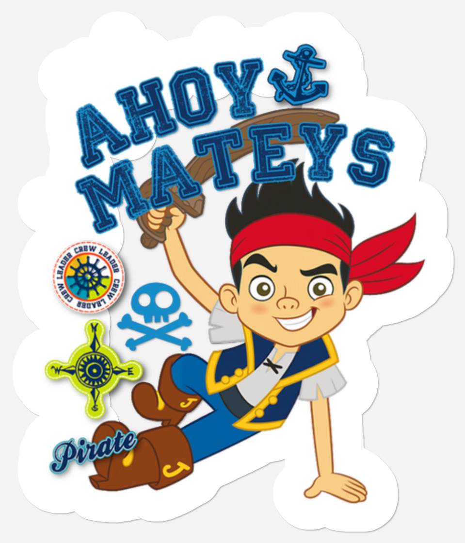 Disney Jake and the Never Land Pirates Ahoy Mateys Stickers | ID ...
