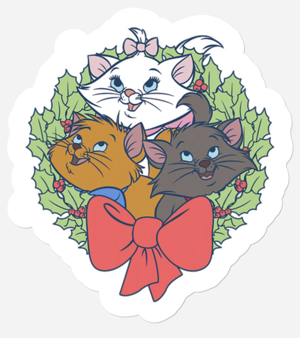 Disney Christmas The Aristocats Wreath Stickers | ID 22850316 by AARON ...