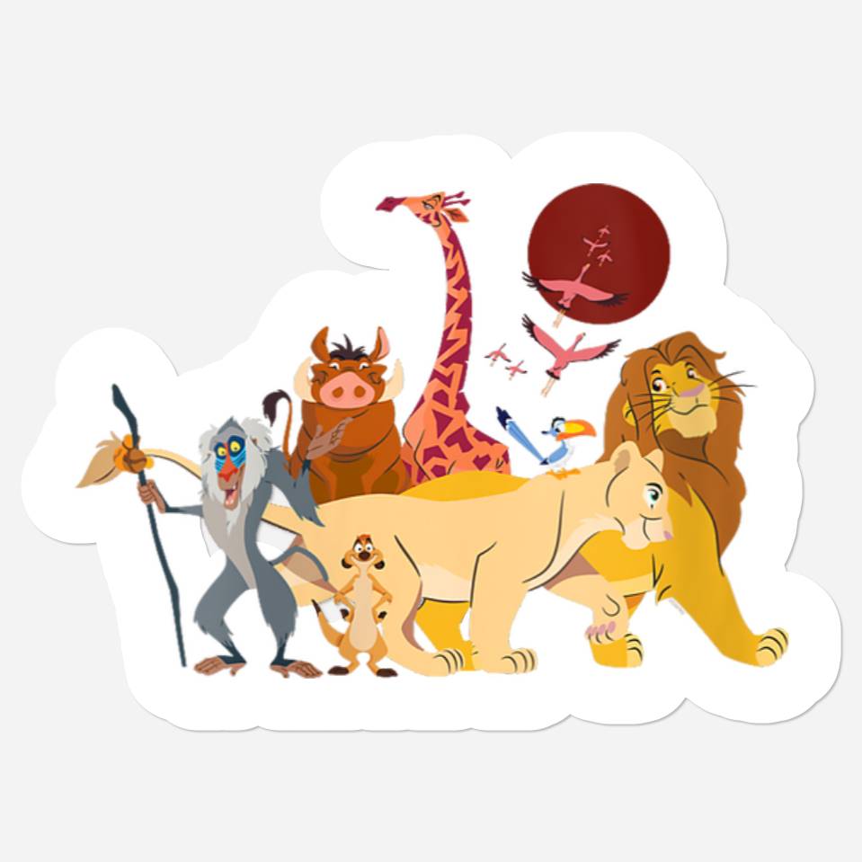 Disney The Lion King Simba Nala Timon Pumbaa Animal Family Stickers ...