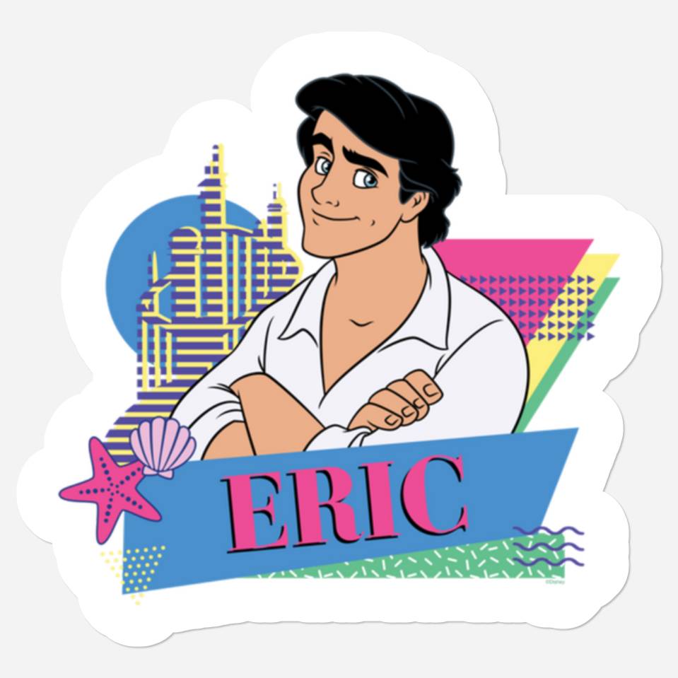 Disney The Little Mermaid Couples Matching Prince Eric Stickers | ID ...